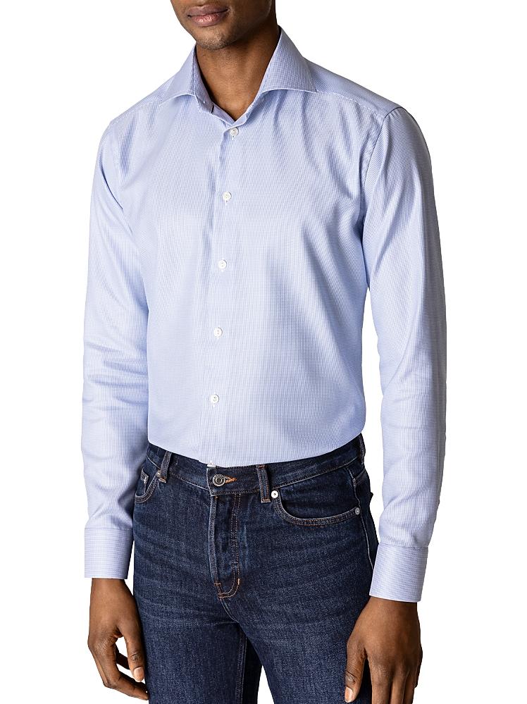 ETON ETON Slim Fit Houndstooth Dress Shirt